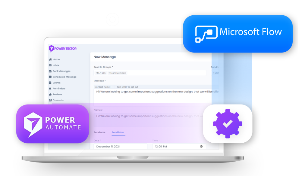 Power Automate Text Message (SMS) Connector | PowerTextor
